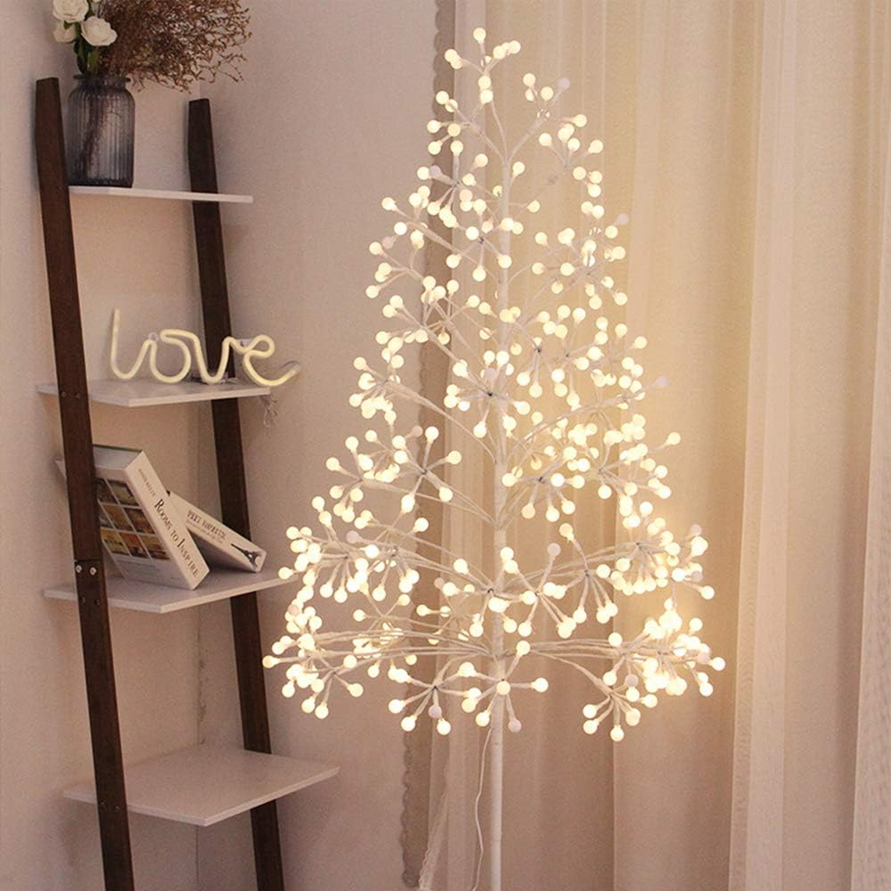 Albero luminoso led con tronco e base 1,50 metri IP44 Bianco caldo ...