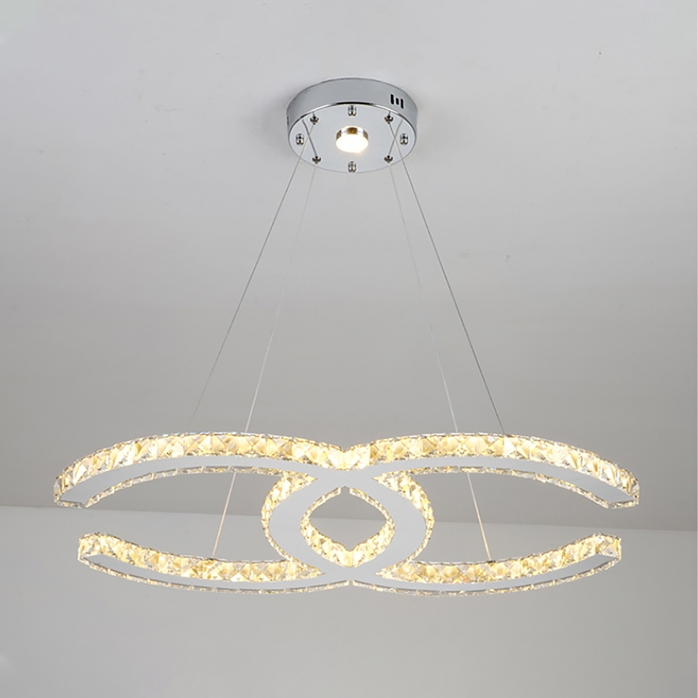Lampadario Led da soffitto First Double Bianco 28W Dimmerabile con ...
