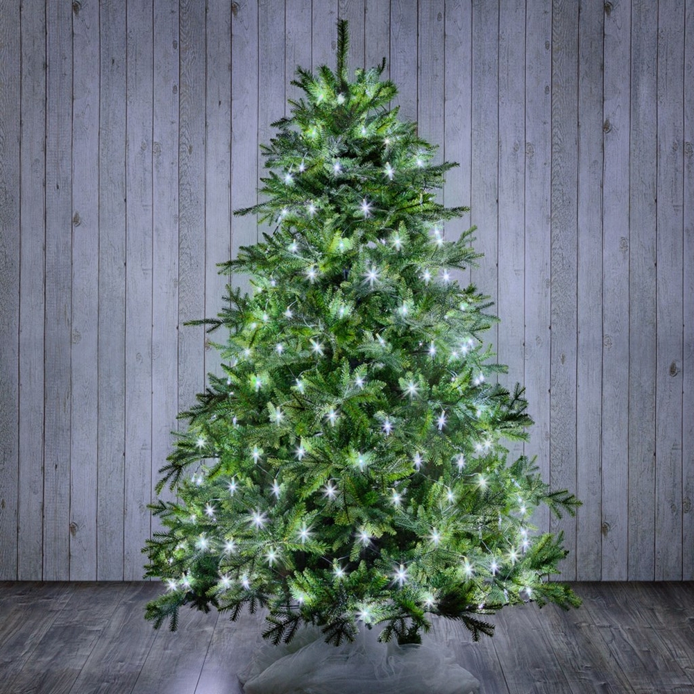 Mantello a rete di luci per Albero di Natale da 180cm a 210cm 198 Led ...