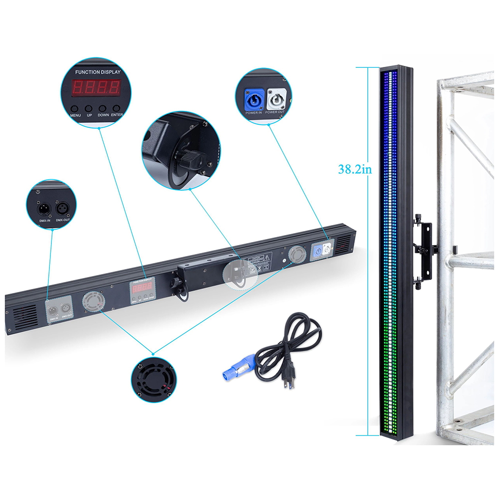 Barra Led Pixel Chris Linear 648W DMX professionale multichip atomic ...